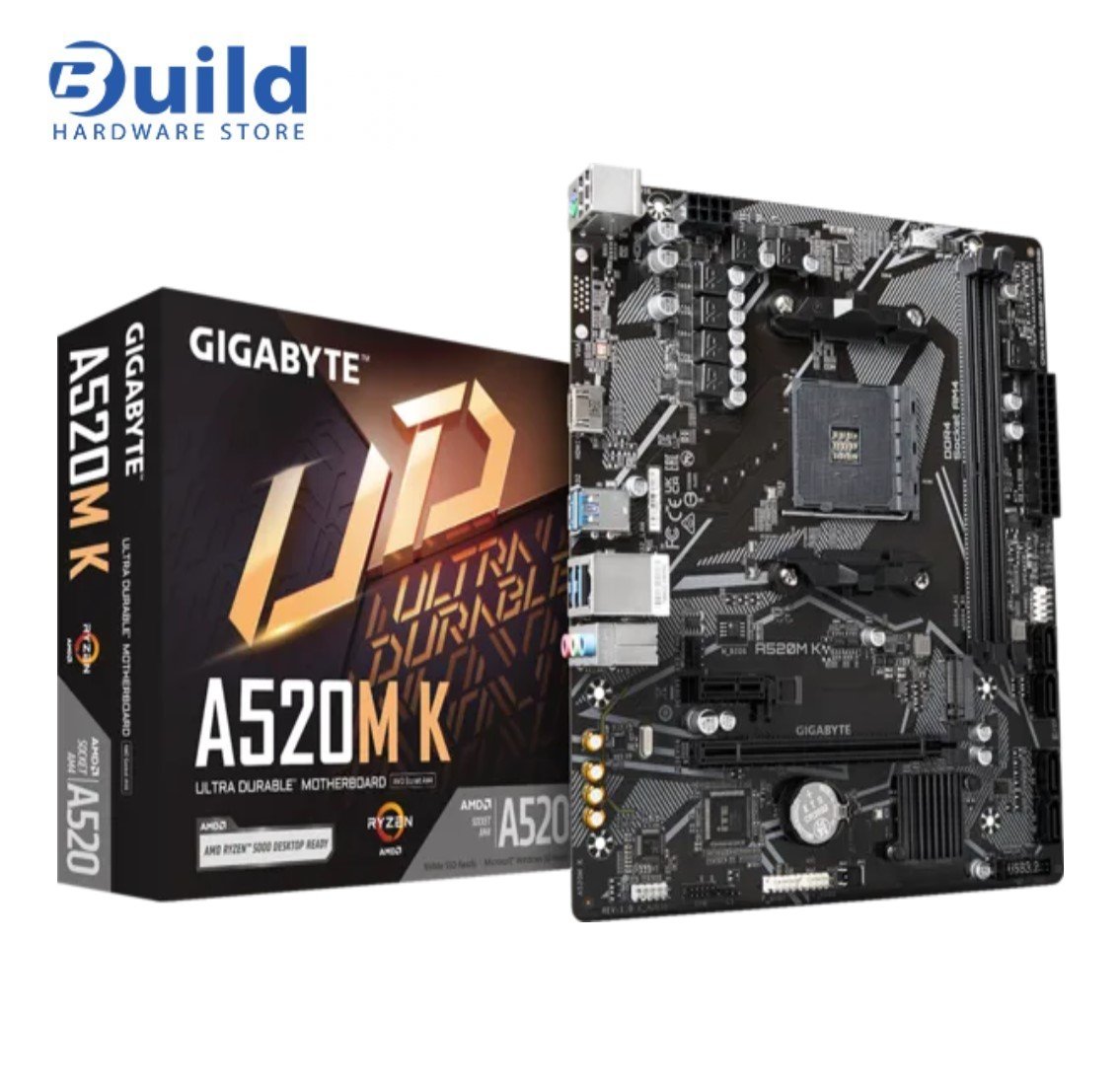 GIGABYTE A520M-K – Reliable AMD AM4 Motherboard for Everyday Performance